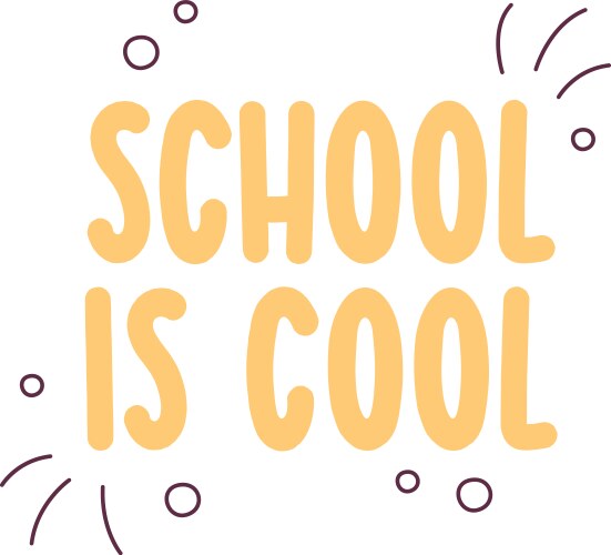 Cool hand sign school sticker Royalty Free Vector Image