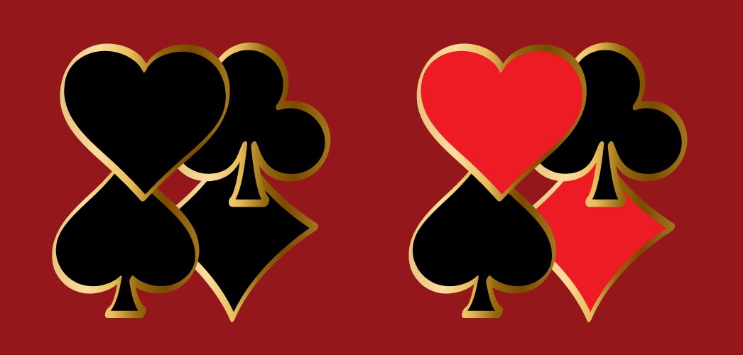 Cartoon ace king queen jack cards game Royalty Free Vector