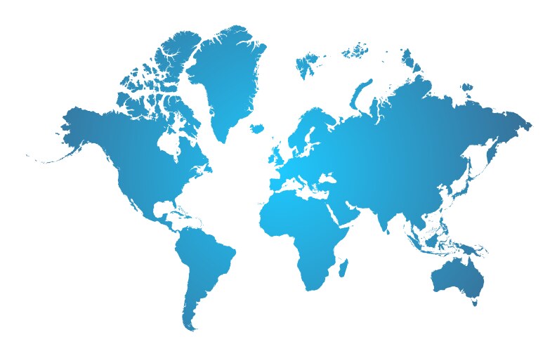 Globes and world map Royalty Free Vector Image