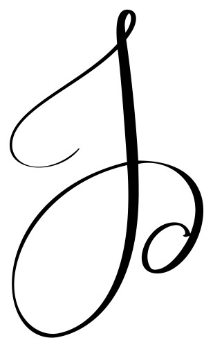J Calligraphy Lettering Script Vector Images (over 360)