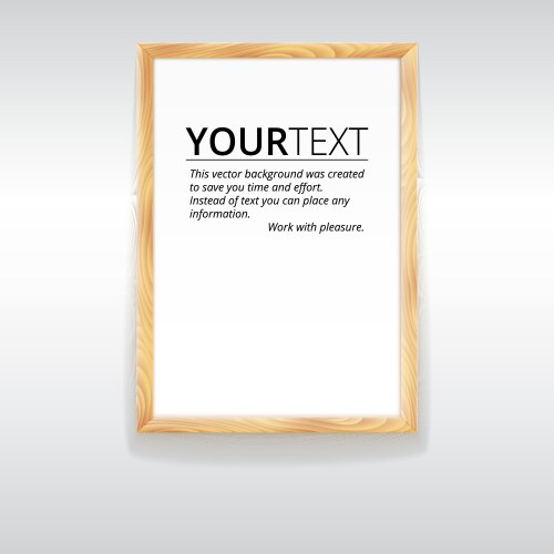 Cartoon template frame Royalty Free Vector Image