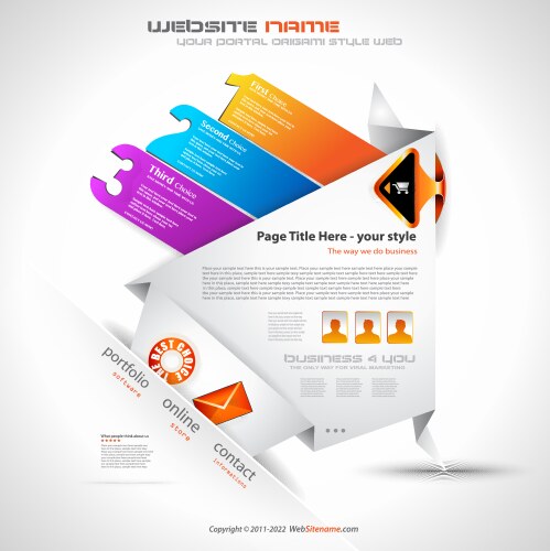 3d banners design website templates Royalty Free Vector