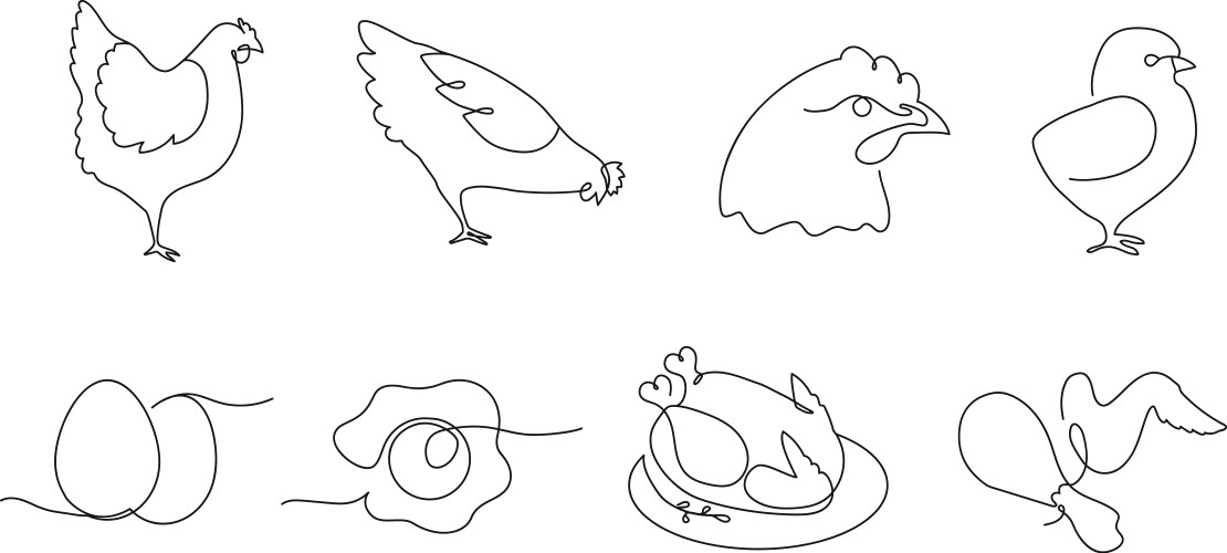Hen farm bird cartoon Royalty Free Vector Image