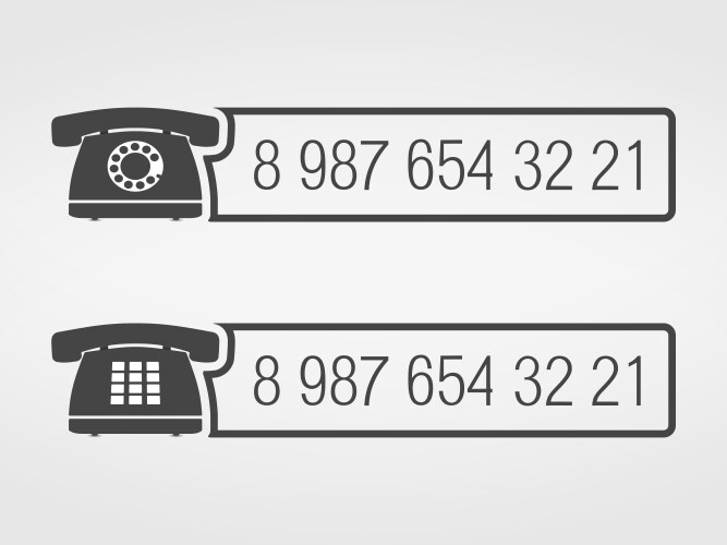 Phone Number Vector Images (over 26,000)