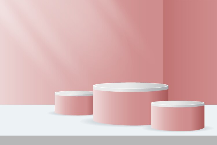 Simple podium background Royalty Free Vector Image