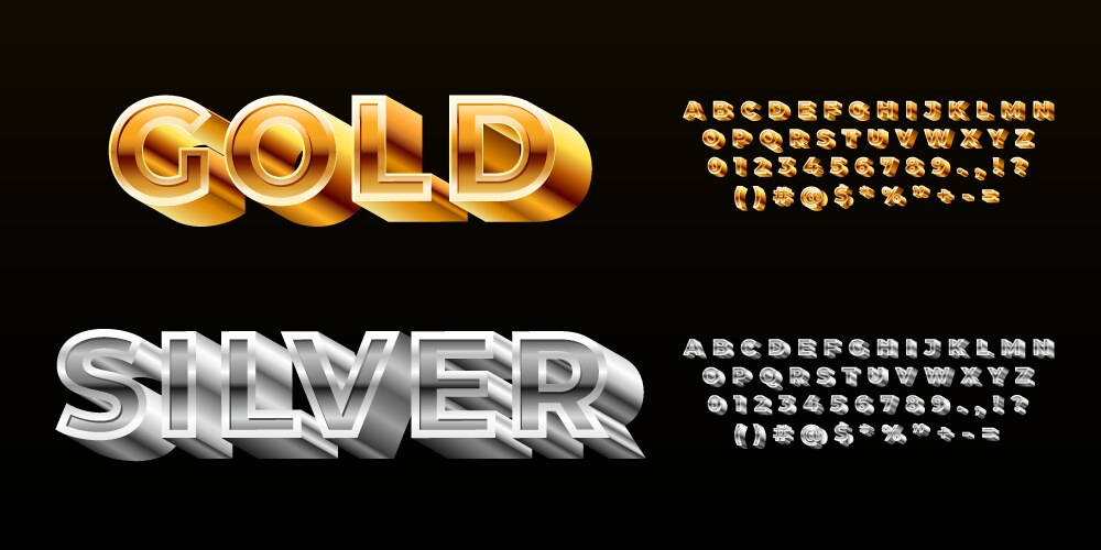 Realistic police badges security silver gold Vector Image