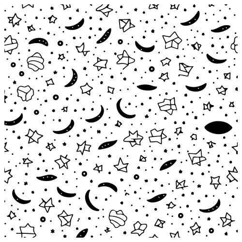 Space sky galaxy seamless pattern fabric doodle Vector Image