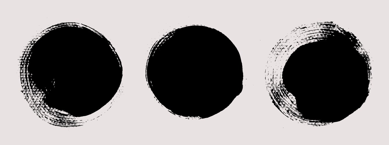 Brush strokes set of text boxes Royalty Free Vector Image