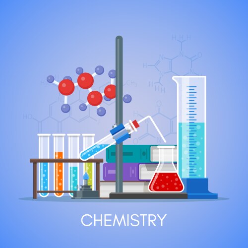 Chemistry infographics set Royalty Free Vector Image
