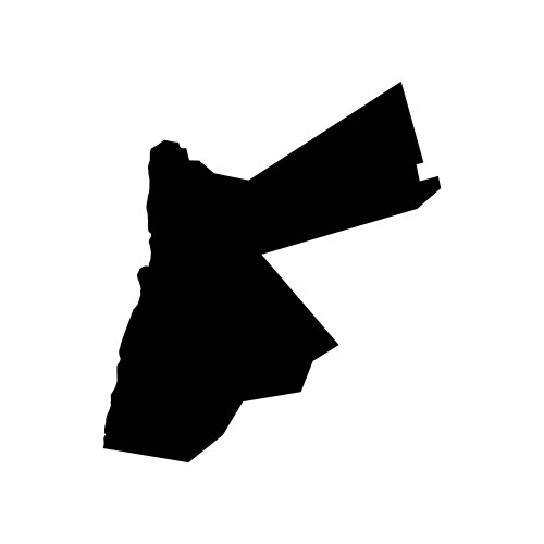 Jordan map icon Royalty Free Vector Image - VectorStock