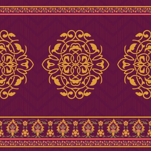 Colorful ornamental pattern in eastern style Vector Image