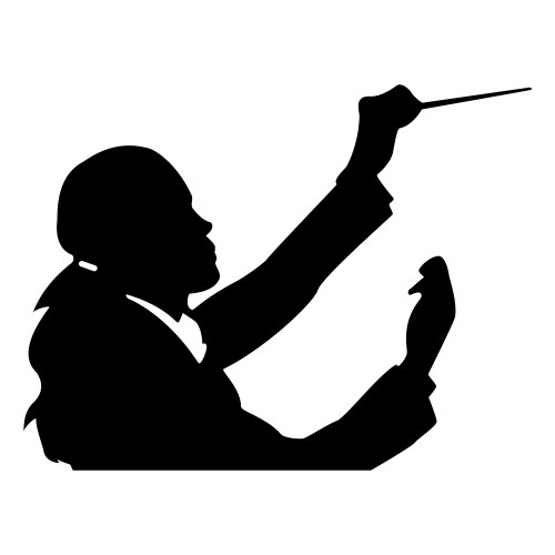 Music conductor Royalty Free Vector Image - VectorStock