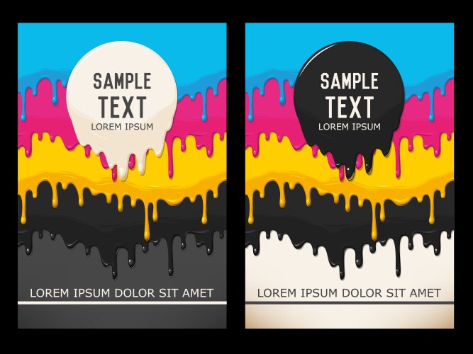 Dripping paint background Royalty Free Vector Image