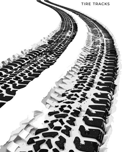 Wave tire track Royalty Free Vector Image - VectorStock