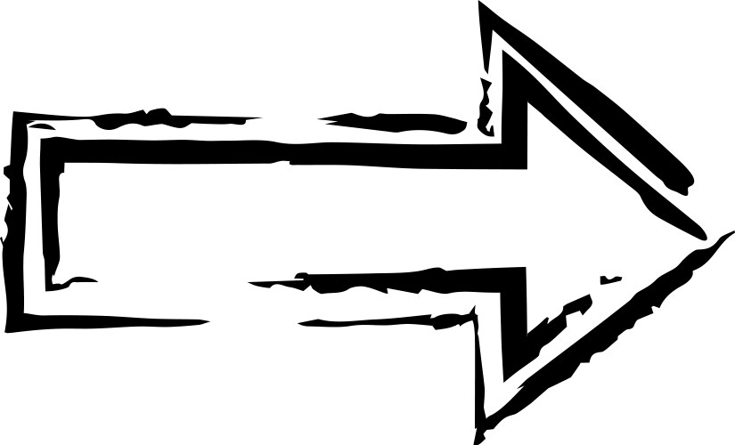 Arrow symbol icon grunge texture element Vector Image