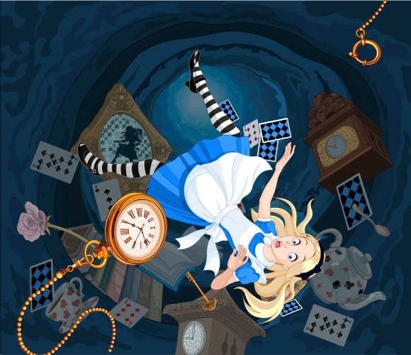 Alice in wonderland design Royalty Free Vector Image