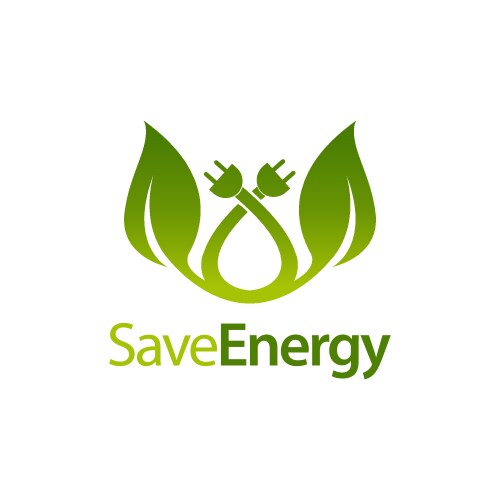 Sign alternative renewable energy logo design Vector Image