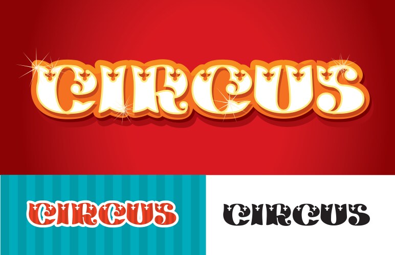 Circus Title Vector Images (over 320)