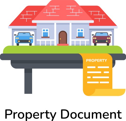 Property handover Royalty Free Vector Image - VectorStock