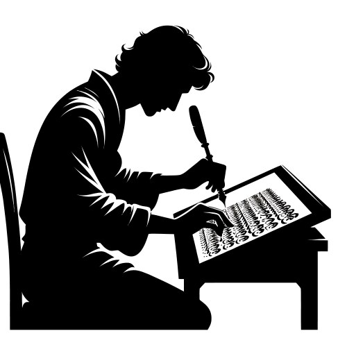 Programmer Silhouette Vector Images (over 1,300)