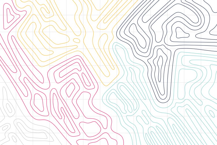 Topographic map background Royalty Free Vector Image