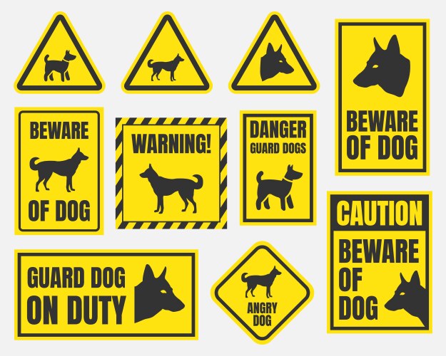 Danger sign yellow and black Royalty Free Vector Image
