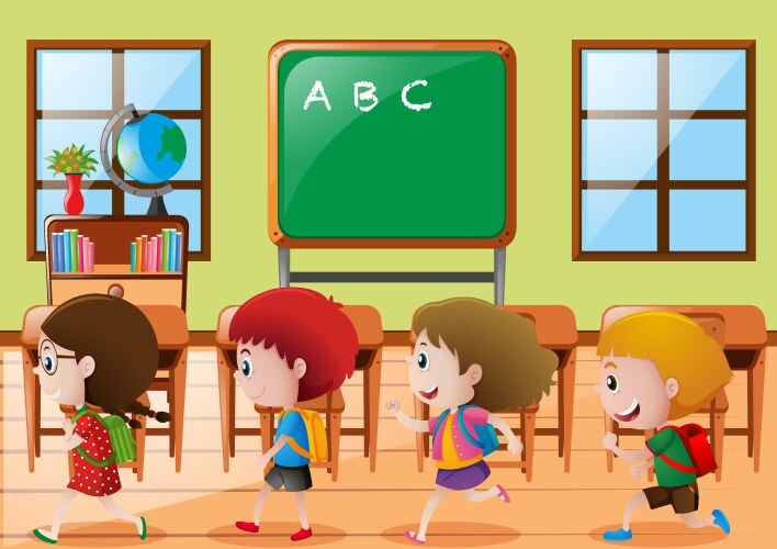 Walk in Classroom Vector Images (over 500)