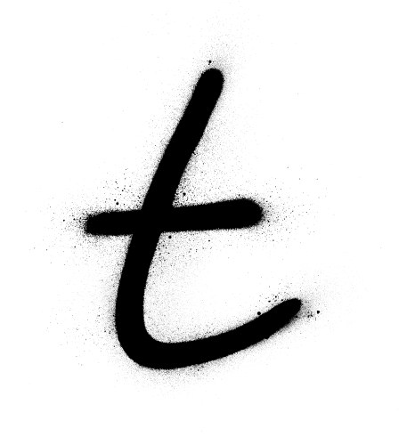 Graffiti love word sprayed isolated on white Vector Image