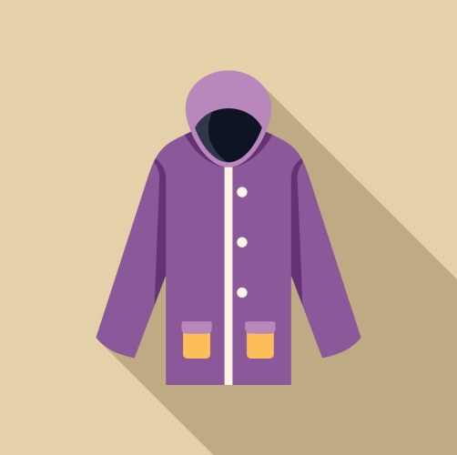 Simple raincoat protecting from rain drawn Vector Image