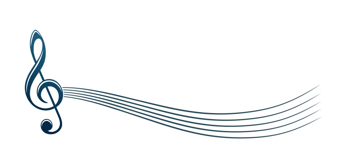 Symbol of a treble clef Royalty Free Vector Image