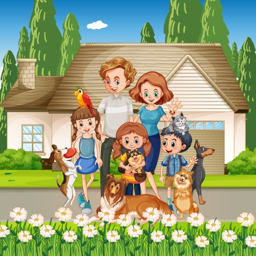 Happy family people ride bicycles sport Royalty Free Vector