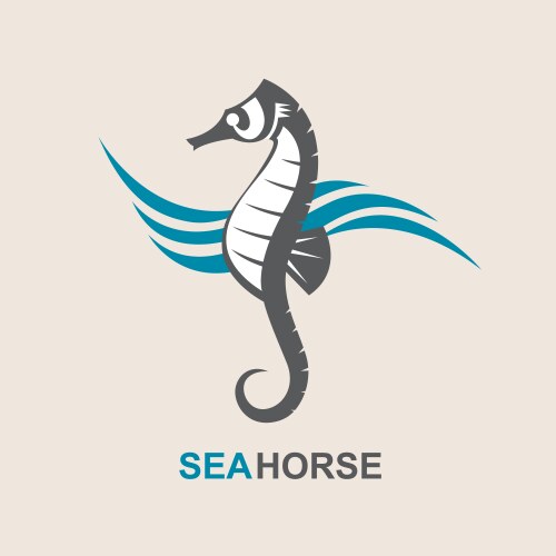 Seahorse graphic sea Royalty Free Vector Image