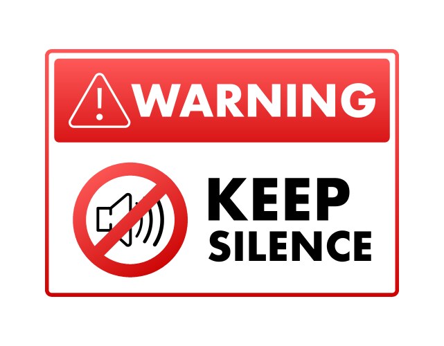No Shouting Sign Vector Images (over 300)
