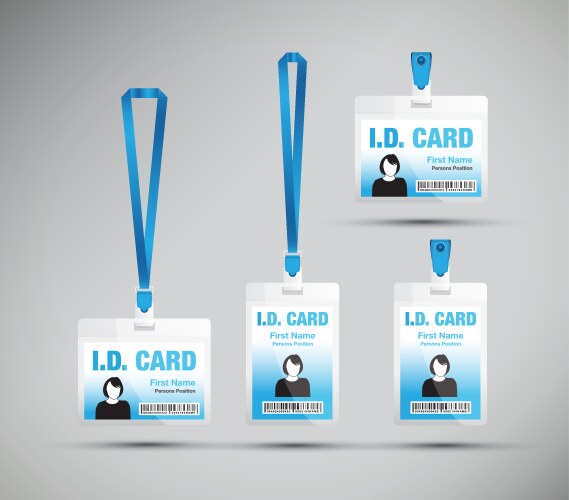 Blue Id Card Vector Images (over 7,600)