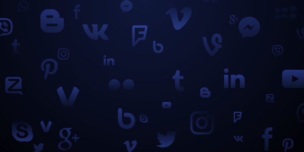Background social media icons Royalty Free Vector Image