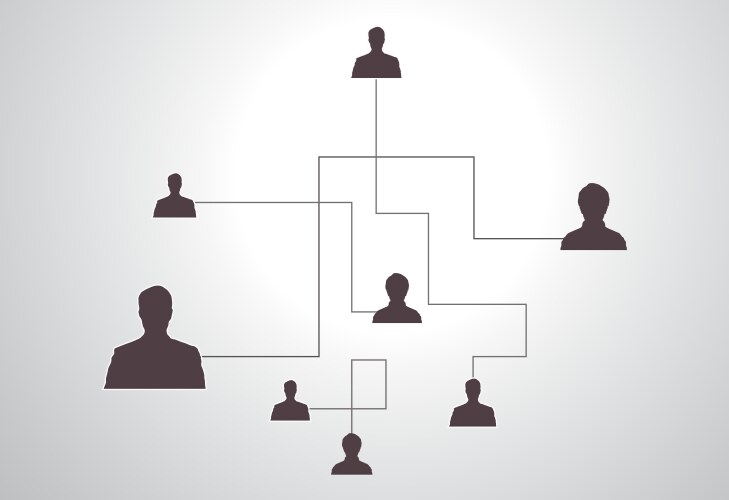 Human connection Royalty Free Vector Image - VectorStock