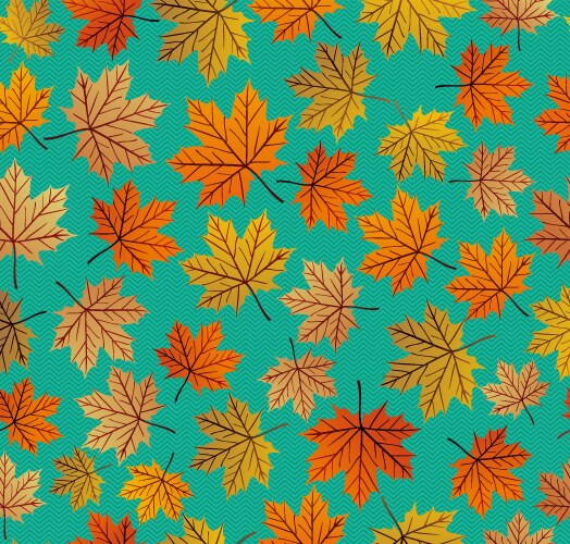 Vintage floral autumn fall seamless background Vector Image