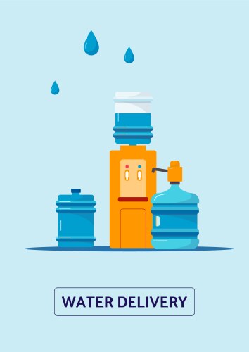 Cartoon water valve with fitting Royalty Free Vector Image