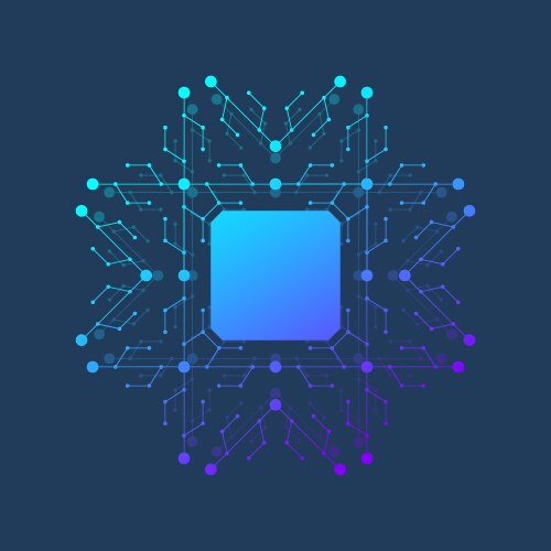 Businessman working on computer icon Royalty Free Vector