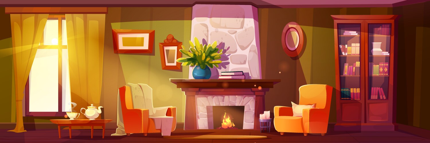 Cartoon Fireplace Vector Images (over 8,200)