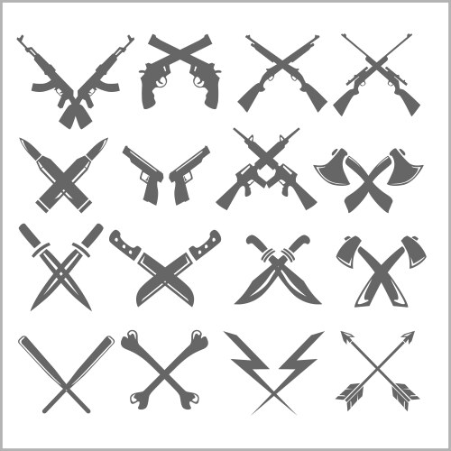 Crossed Rifles Vector Images (over 6,500)