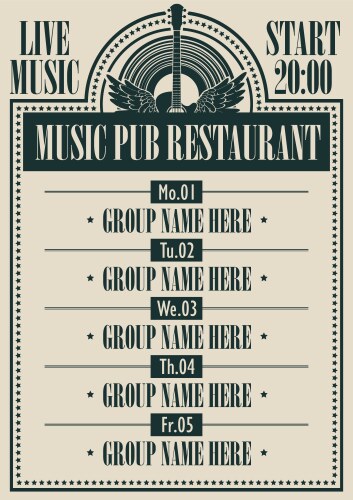 Live music Royalty Free Vector Image - VectorStock