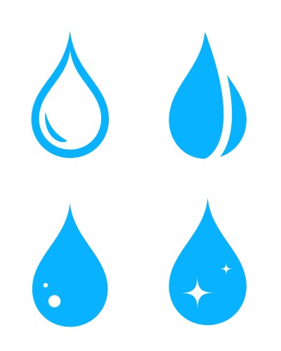 Water droplet Royalty Free Vector Image - VectorStock