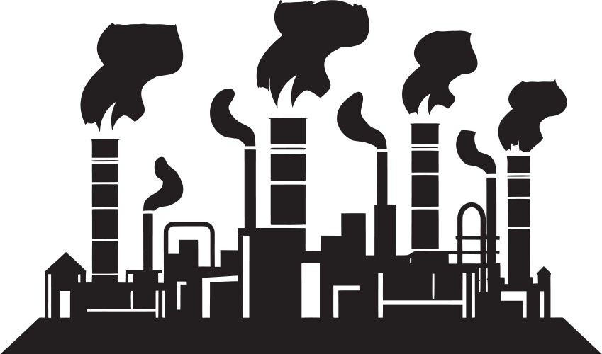 Toxic trails logo and design air pollution Vector Image