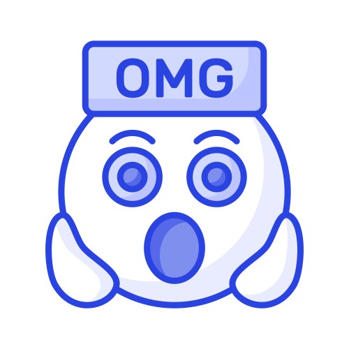 Omg Royalty Free Vector Image - VectorStock