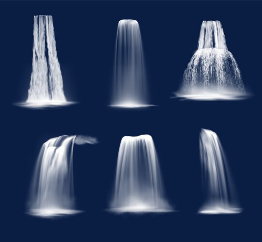 Waterfall Royalty Free Vector Image - VectorStock