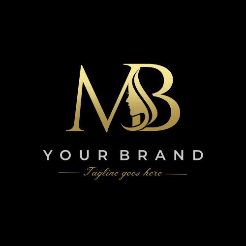 Mb Design Logo MB M B Logo Design With Black And White Creative Icon