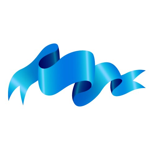 Blue banner ribbon Royalty Free Vector Image - VectorStock