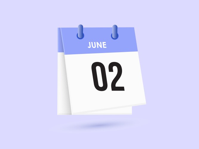 June 11 - calendar and time planner daily Vector Image