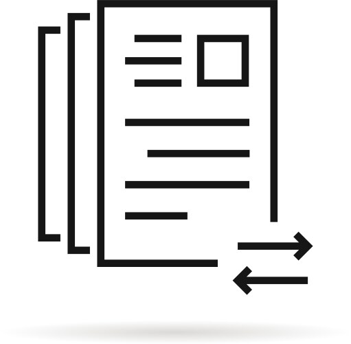 Document office icons Royalty Free Vector Image